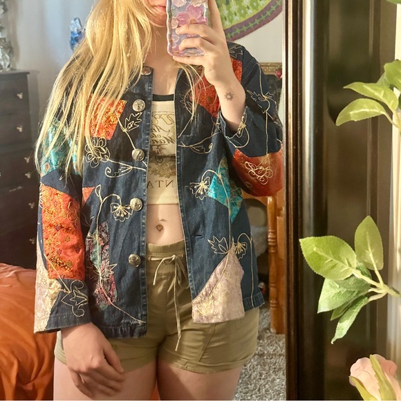 new directions | Jackets & Coats | Multicolored New Direction Denim ...